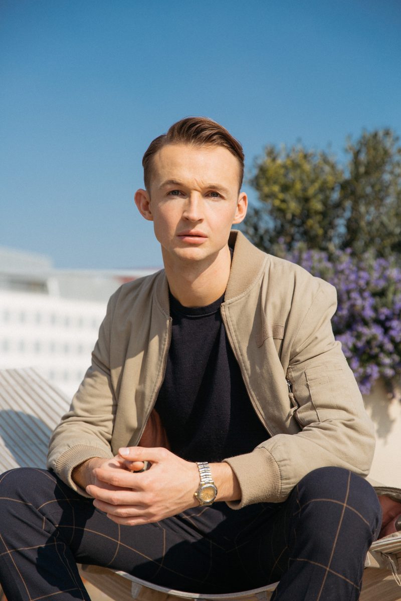 Luke Burr interview with Wonderland beige jacket – Wonderland